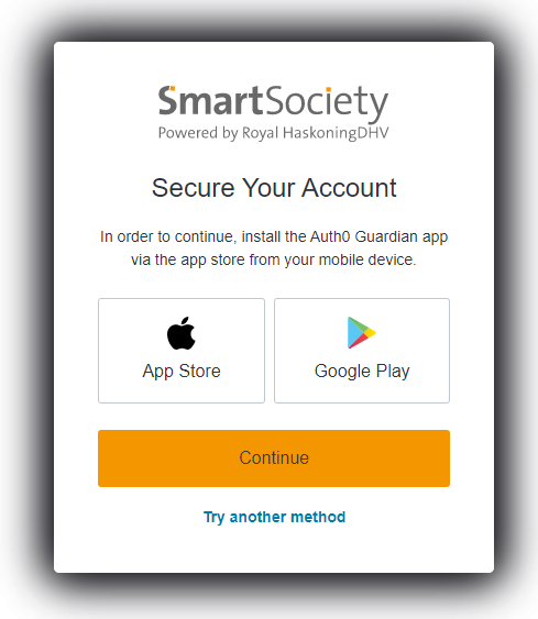 Setup Multi Factor Authentication : Smart Society Support