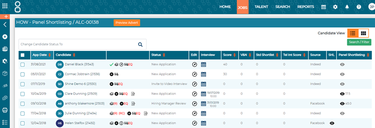 Managing candidates in Jobtrain : Client Support Hub