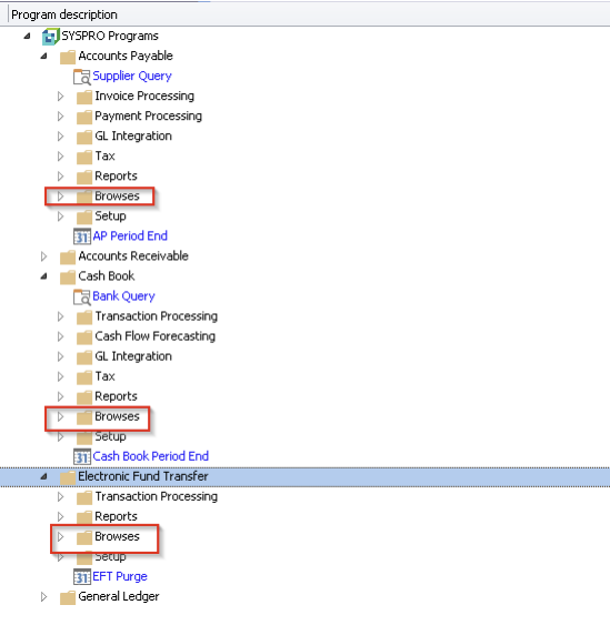 How can I Add Browses to Main Menu?