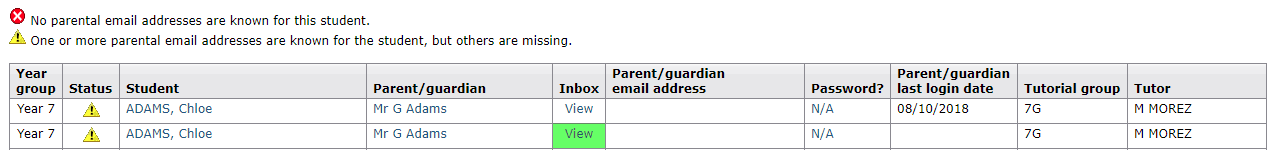 Mobile App Settings and Online Inbox : GO 4 Schools