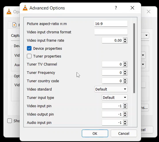 Basic USB (UVC) Control options in VLC player : Support