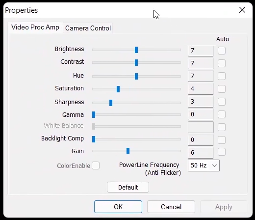 Basic USB (UVC) Control options in VLC player : Support