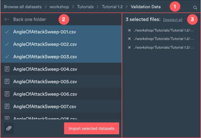 File selection : MONOLITH SUPPORT