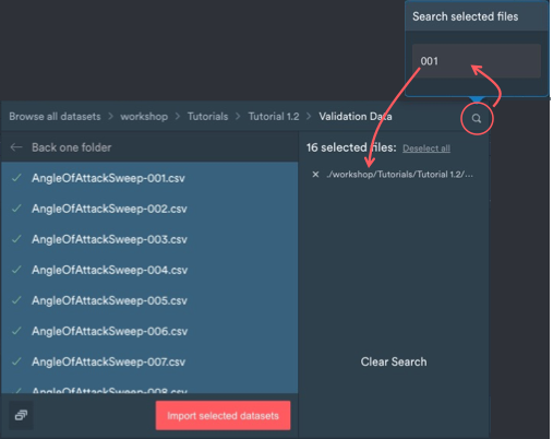File selection : M O N O L I T H