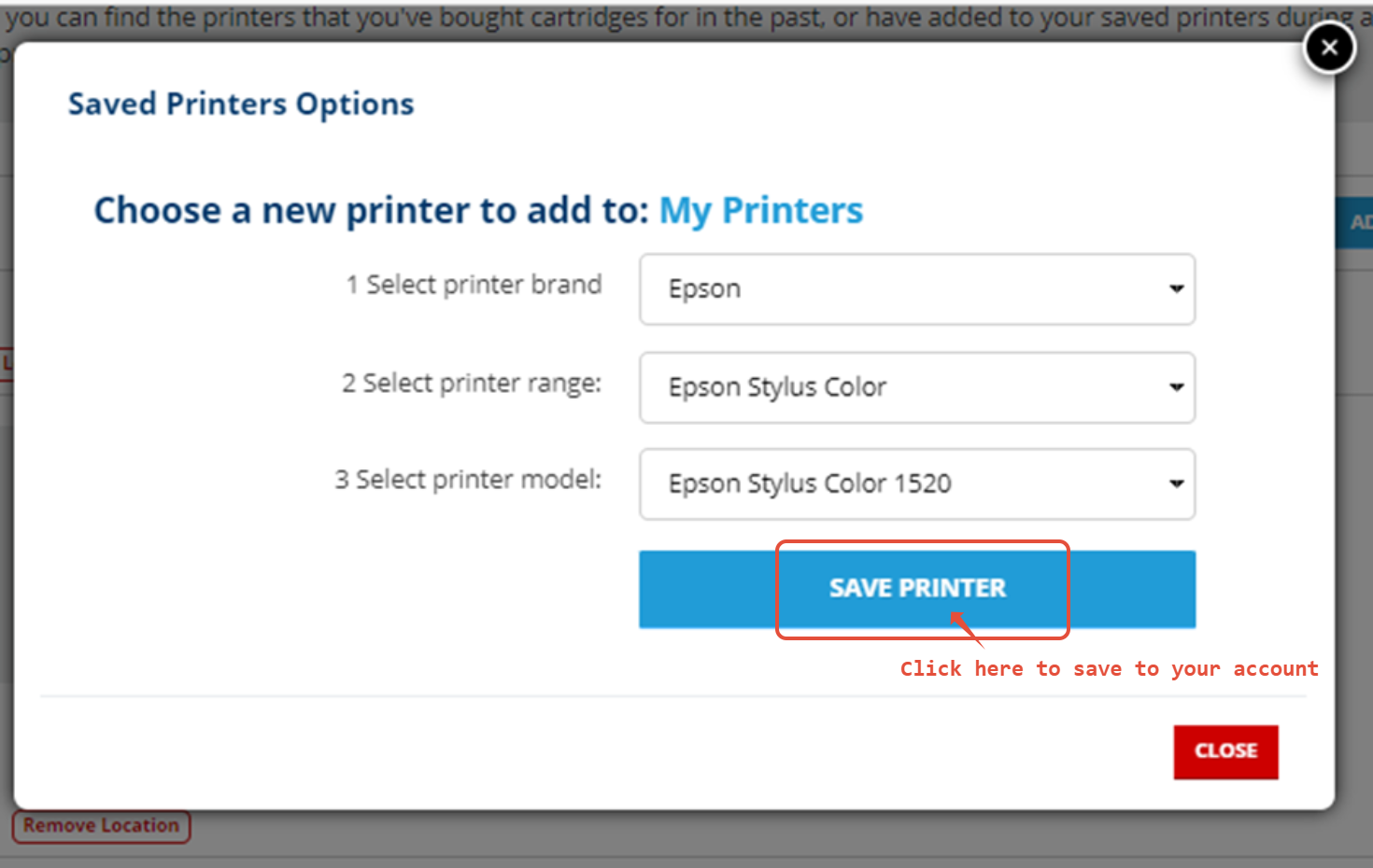 Changing Your Printer Model On Your Account