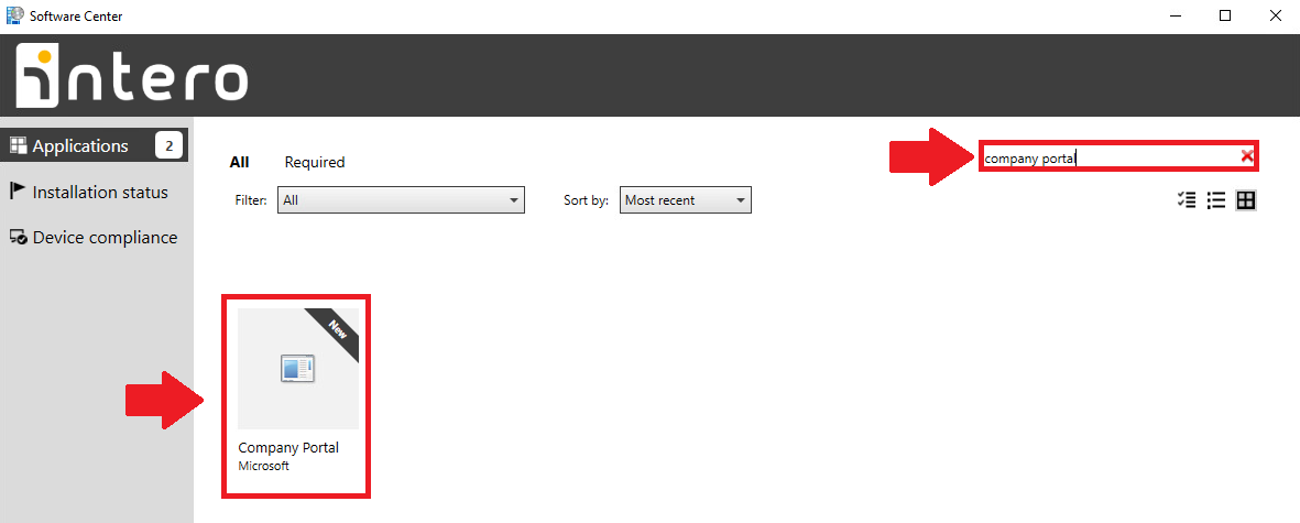 How to install the Company Portal app : Help Desk