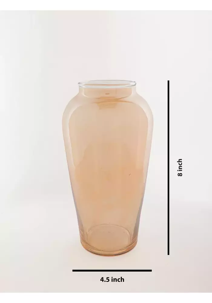 Home & Garden :: Home Decor :: Vases :: Amber Flower Glass Vase ...