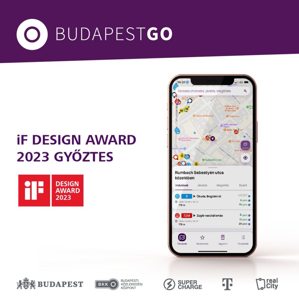 Nemzetközi dizájndíjat nyert a BudapestGO applikáció - Greenfo