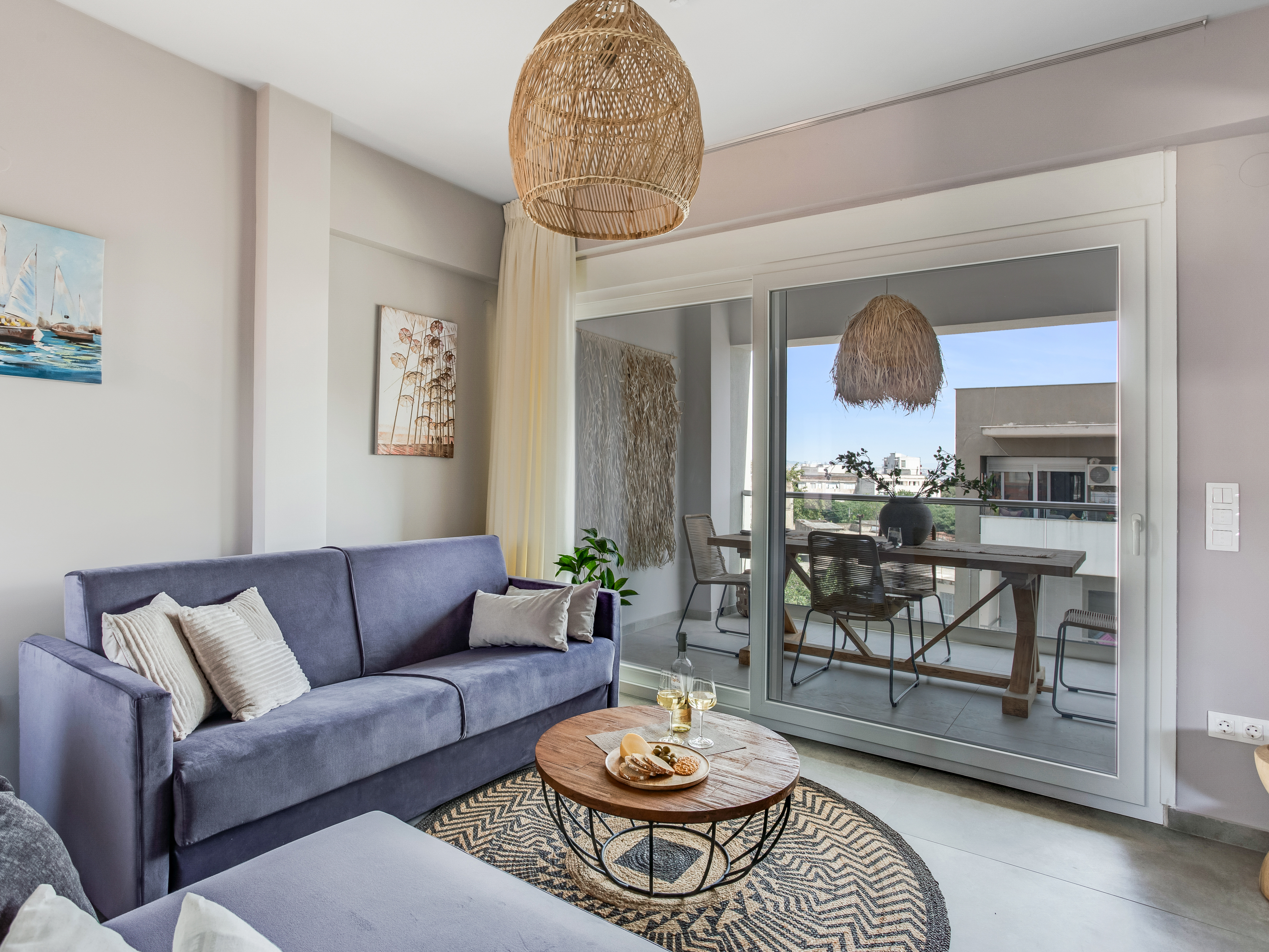 Sanders Vieux-port - Appartement 1 Chambre Confortable Avec Balcon - Thessalonique