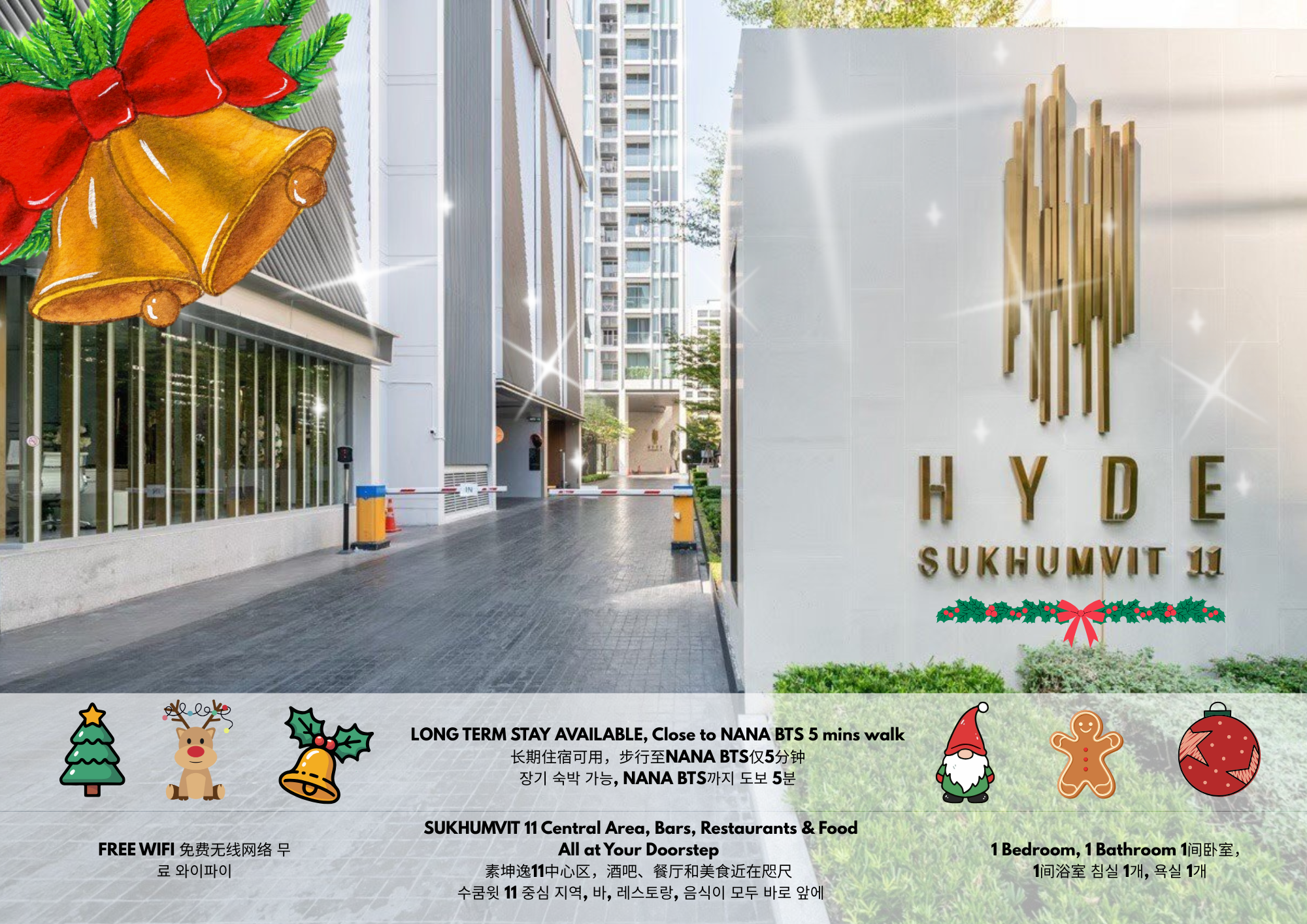 Apartamento De 1 Dormitorio En Sukhumvit 11: Céntrico, Elegante Y Moderno - Bangkok