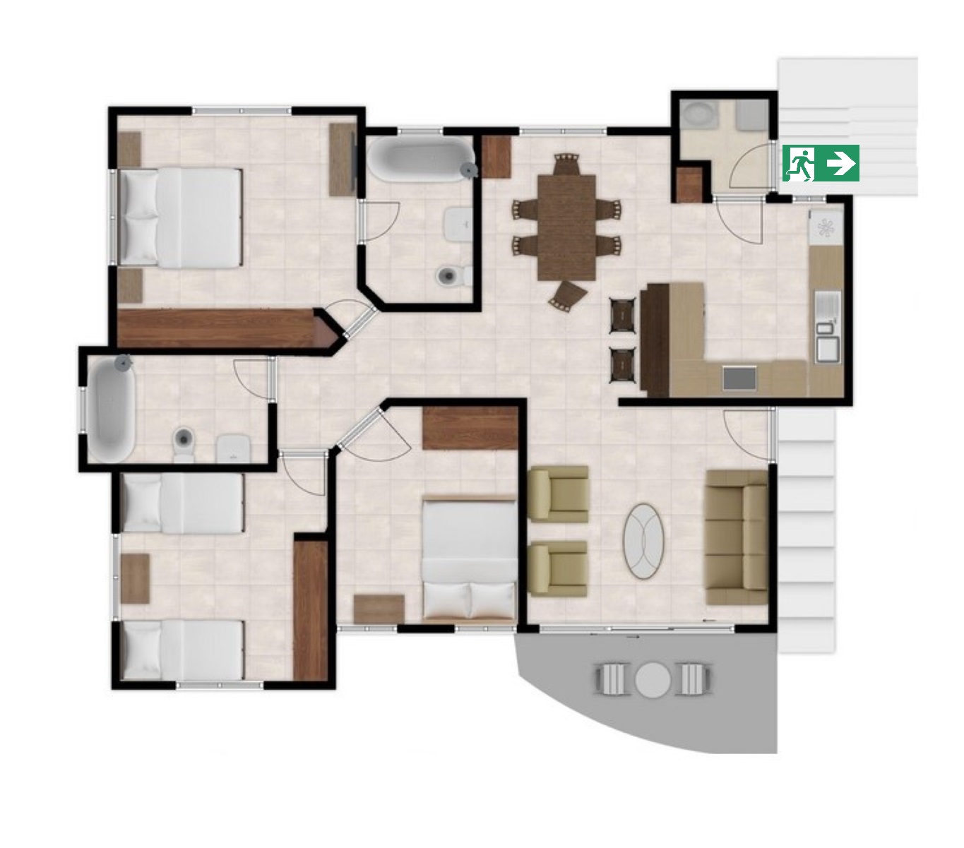 Charmantes 3-zimmer-apartment In Santo Domingo - Santo Domingo