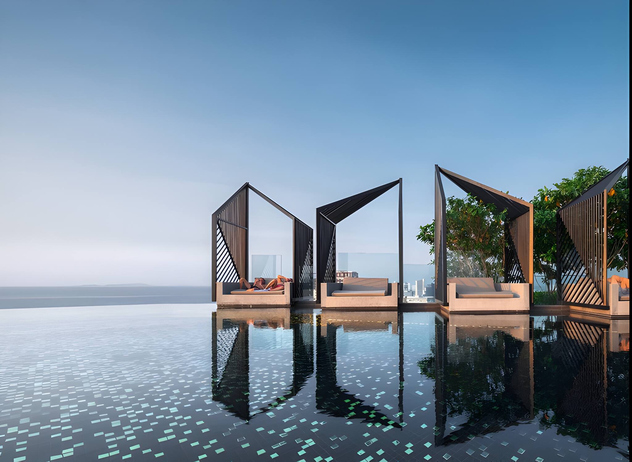 Elegantes Zimmer Mit Pool Auf Dem Dach - Das Beste In Pattaya - Pattaya