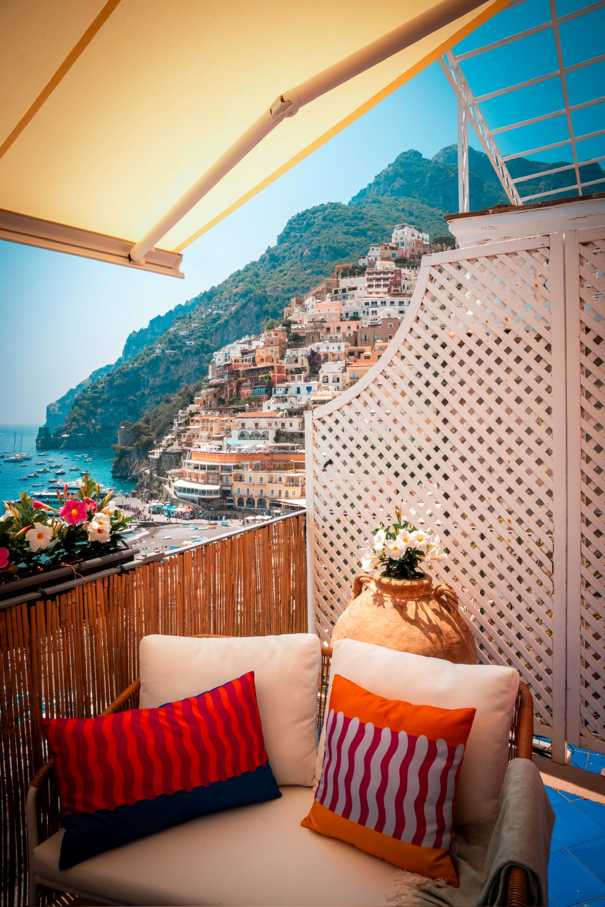 Elegante Suite Mit Balkon Und Meerblick In Positano - Positano