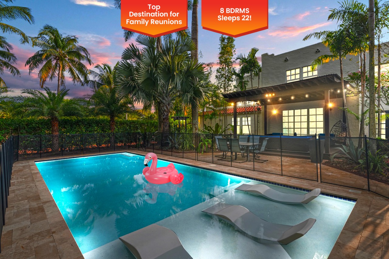 2 Manoirs ! Jardin Avec Piscine Et Barbecue Pour 22 à 8 Chambres - West Palm Beach, FL