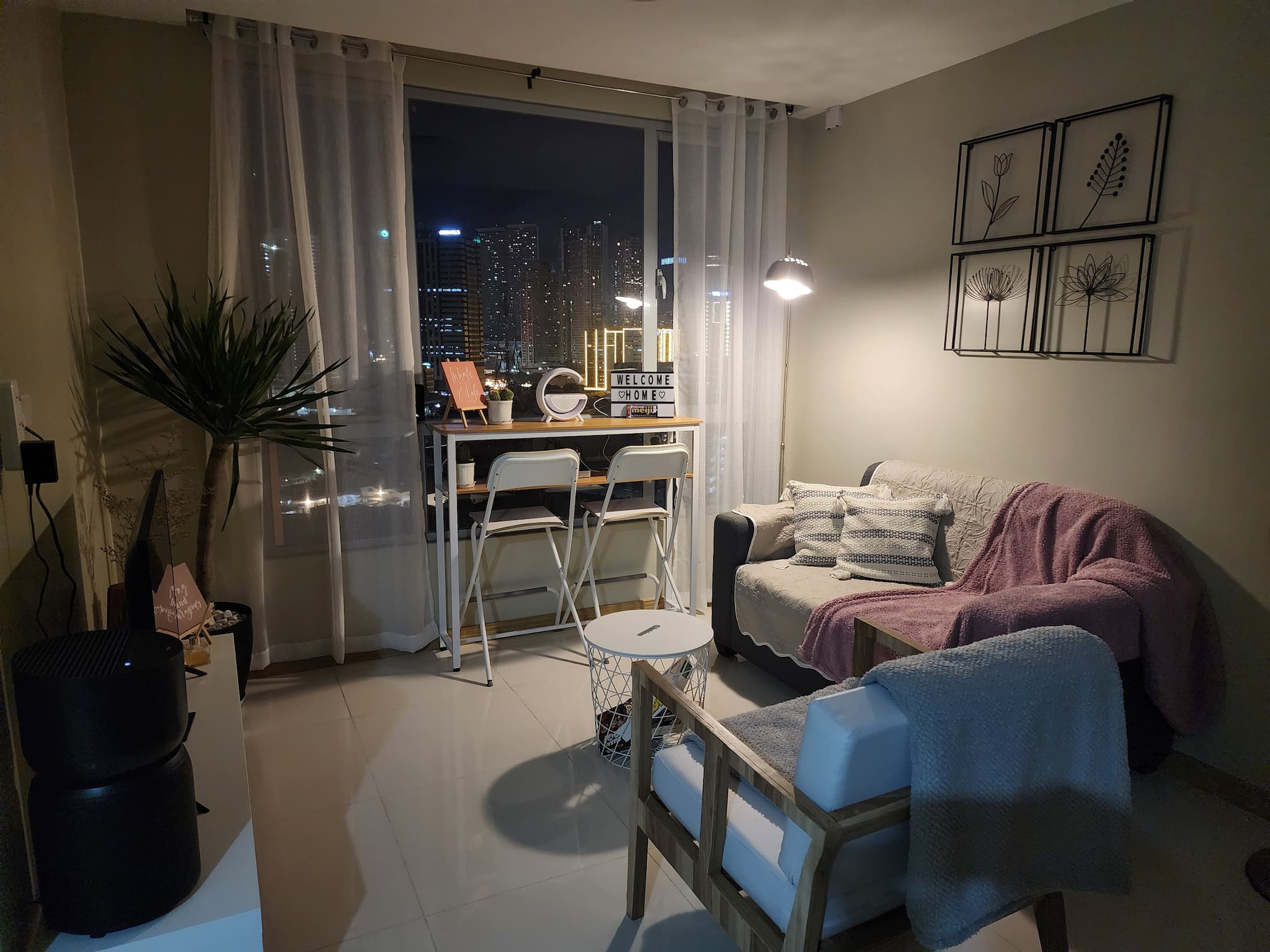 Cozy 1br Corner With Panoramic City Skyline View - Pasig