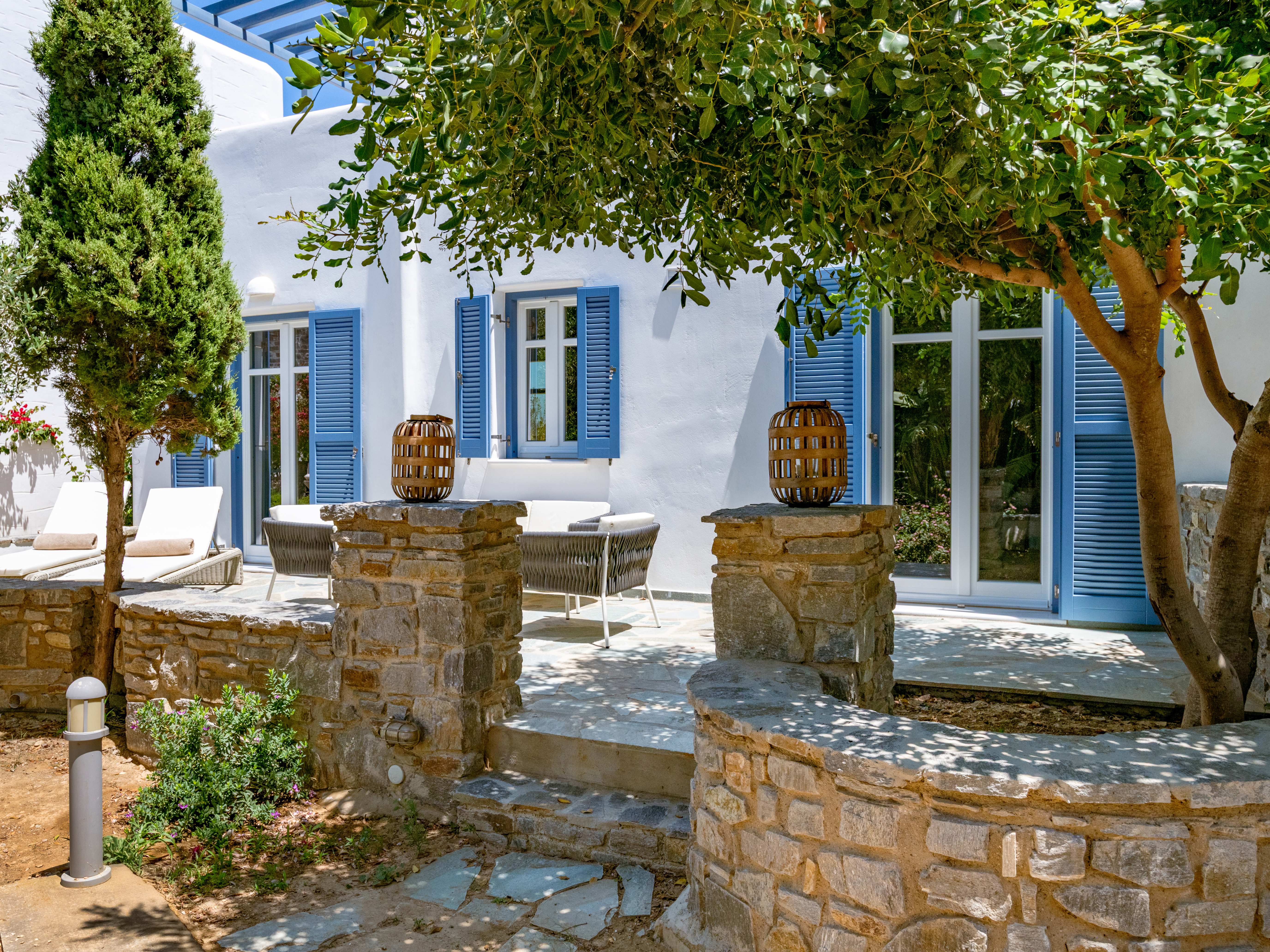 Sanders Paros Gardens - Apartamento Encantador De 1 Dormitorio Con Patio - Paros