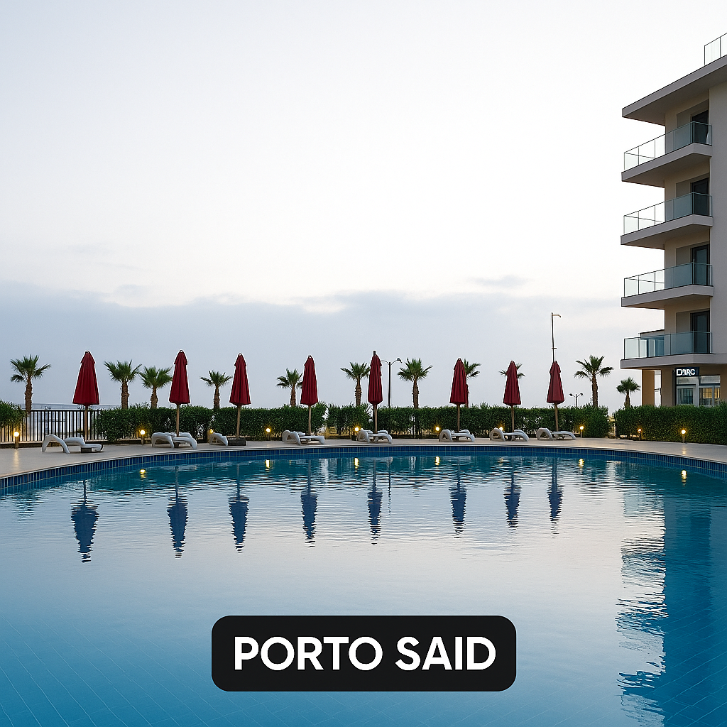 Amplio Chalet Familiar De 3 Dormitorios Con Sala De Estar En Port Said - Egipto