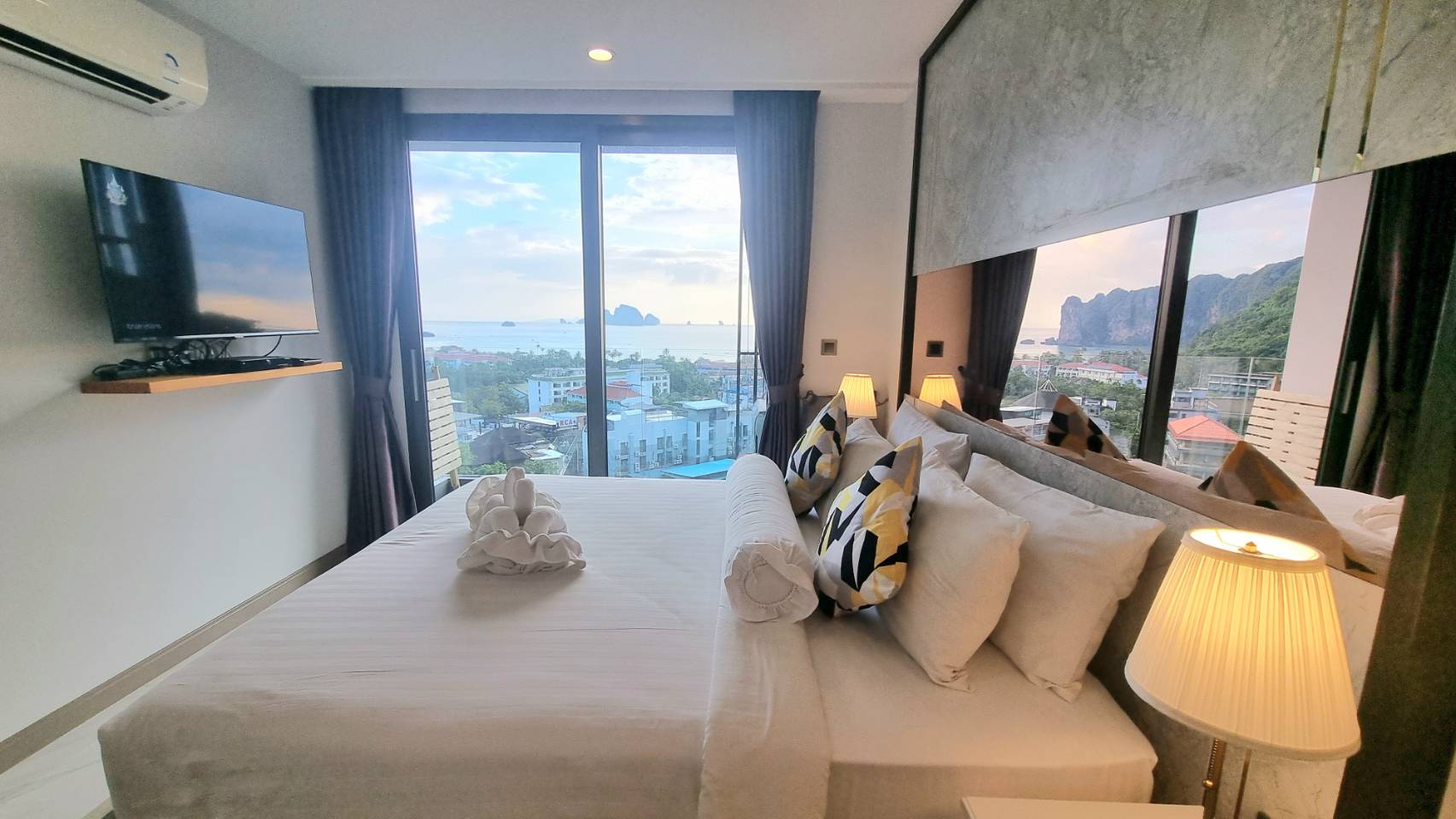 Bo301 Seaview Three Bedstwo Baths At Ao Nang Beach - Krabi