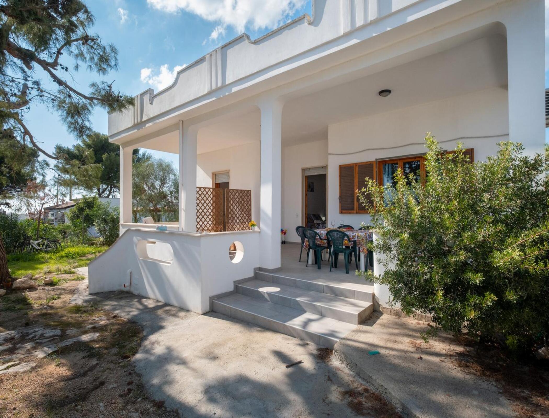 Sunrise Apartment In Villa With Private Parking And Air Conditioning - Torre Lapillo