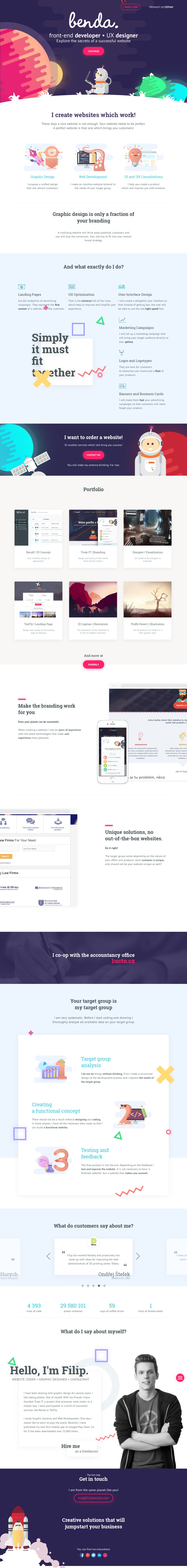Filip Benda | Land-book - the finest hand-picked website inspirations