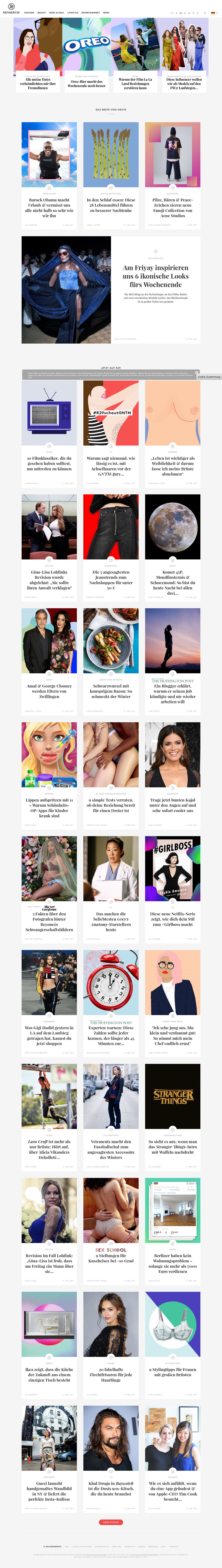 Refinery29 | Land-book - the finest hand-picked website inspirations