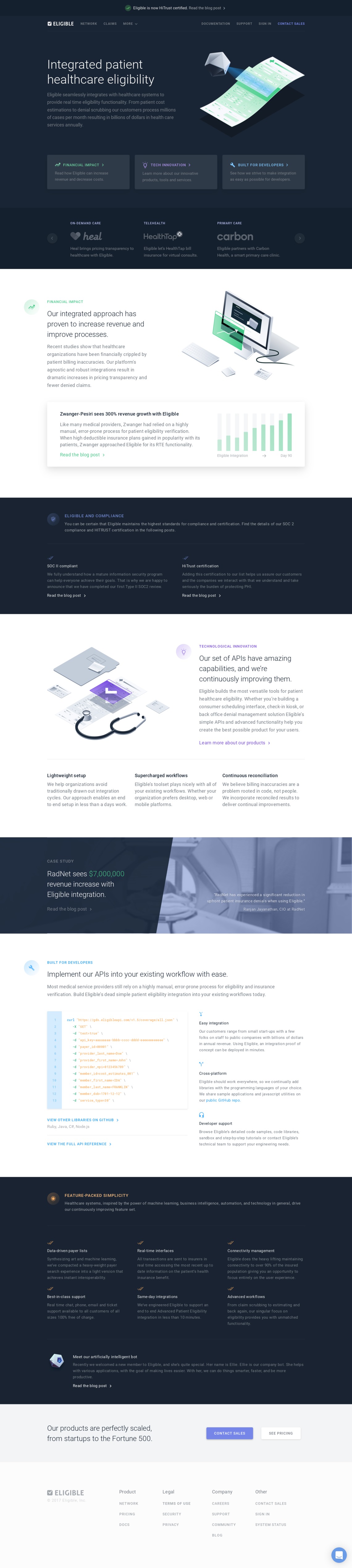 Eligible | Land-book - website design inspiration gallery