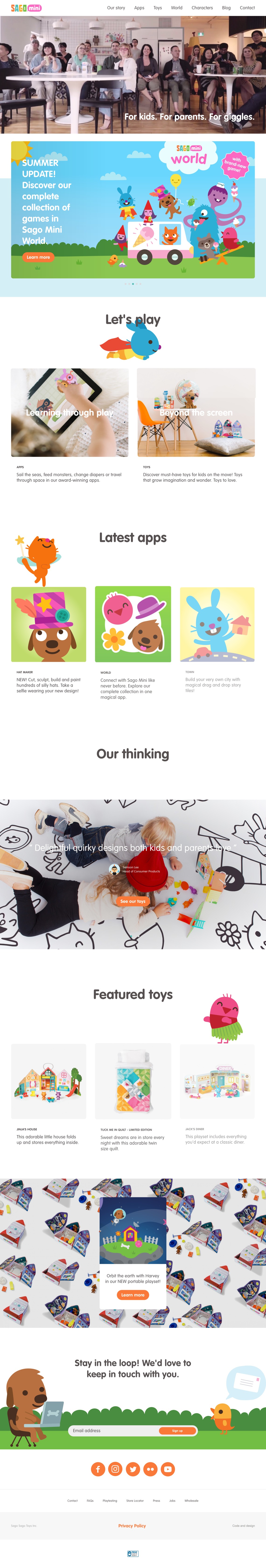Sago Mini | Land-book - the finest hand-picked website inspirations