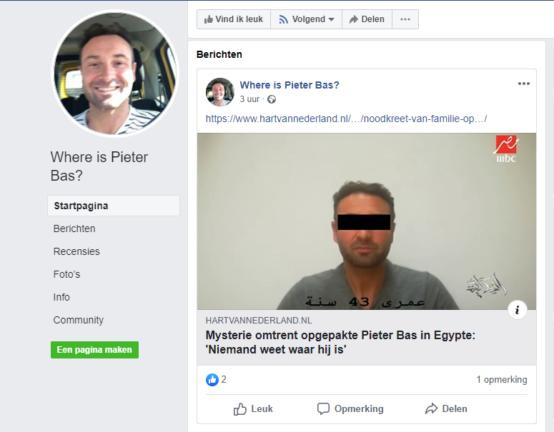 Hoornse familie van opgepakte Pieter Bas zoekt informatie via ...