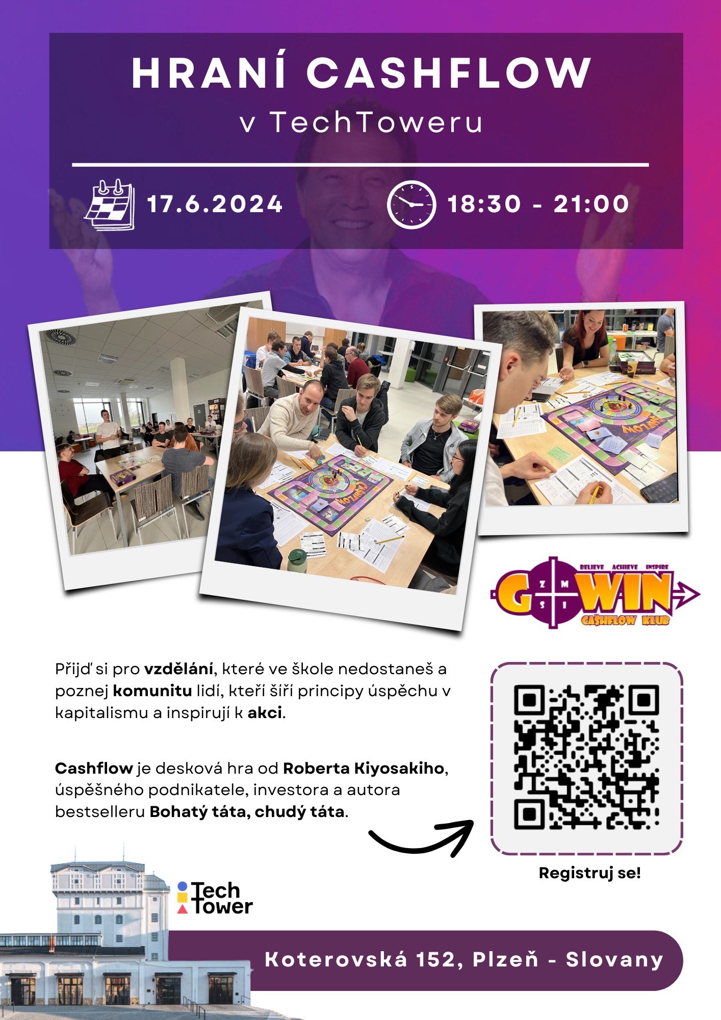 Hraní Cashflow v TechToweru – TechTower Plzeň