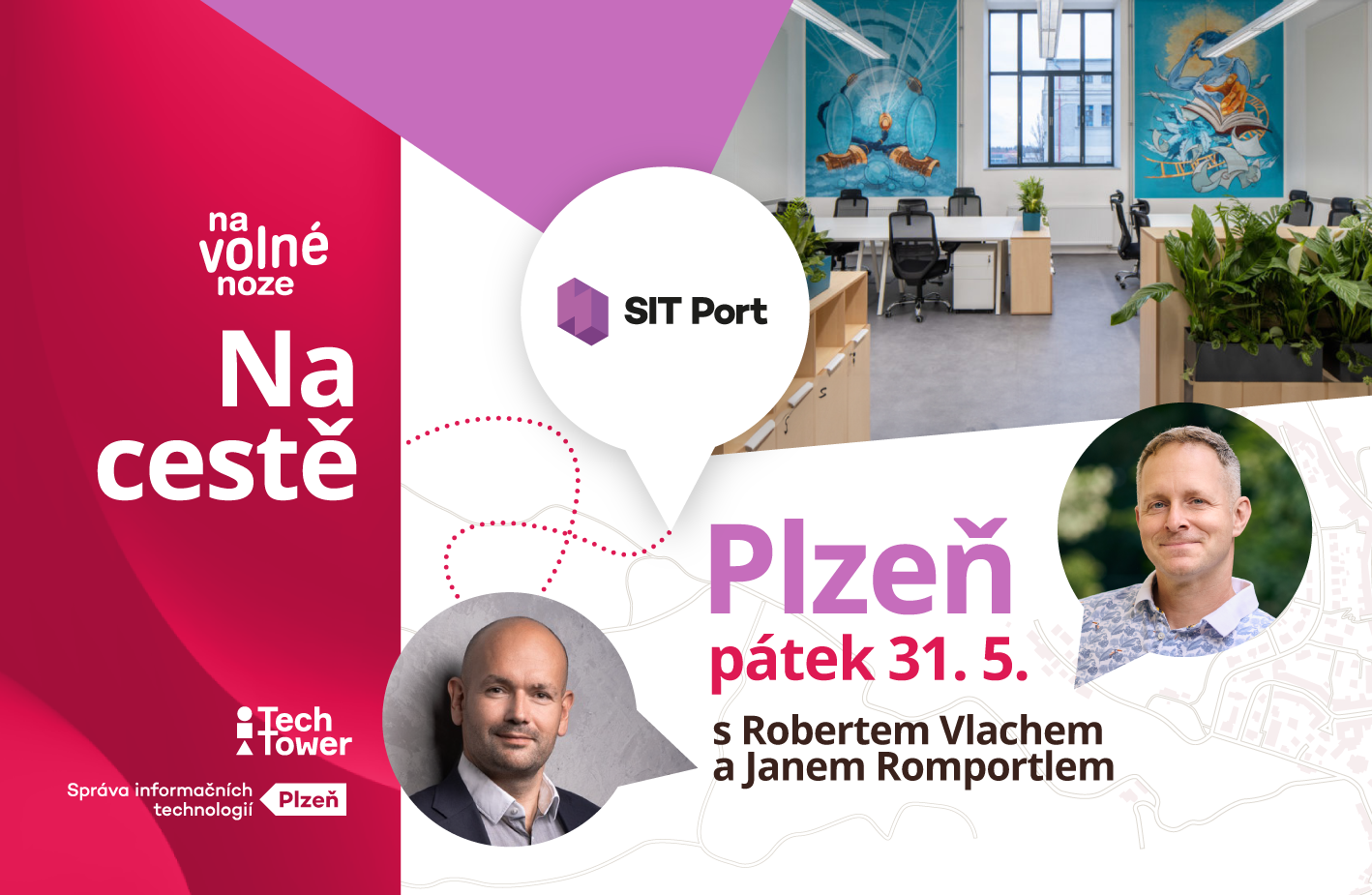 Na volné noze Na cestě v TechToweru – TechTower Plzeň