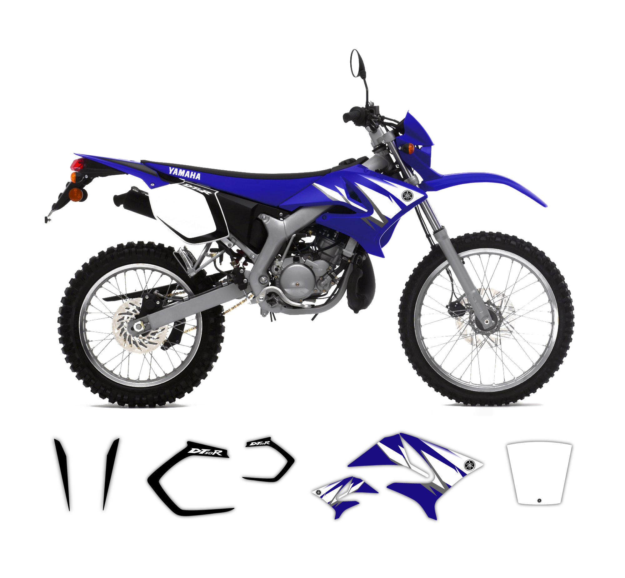 YAMAHA DT 50 X/R - Replica Graphics Kit - 2002 Model | TMX Graphics