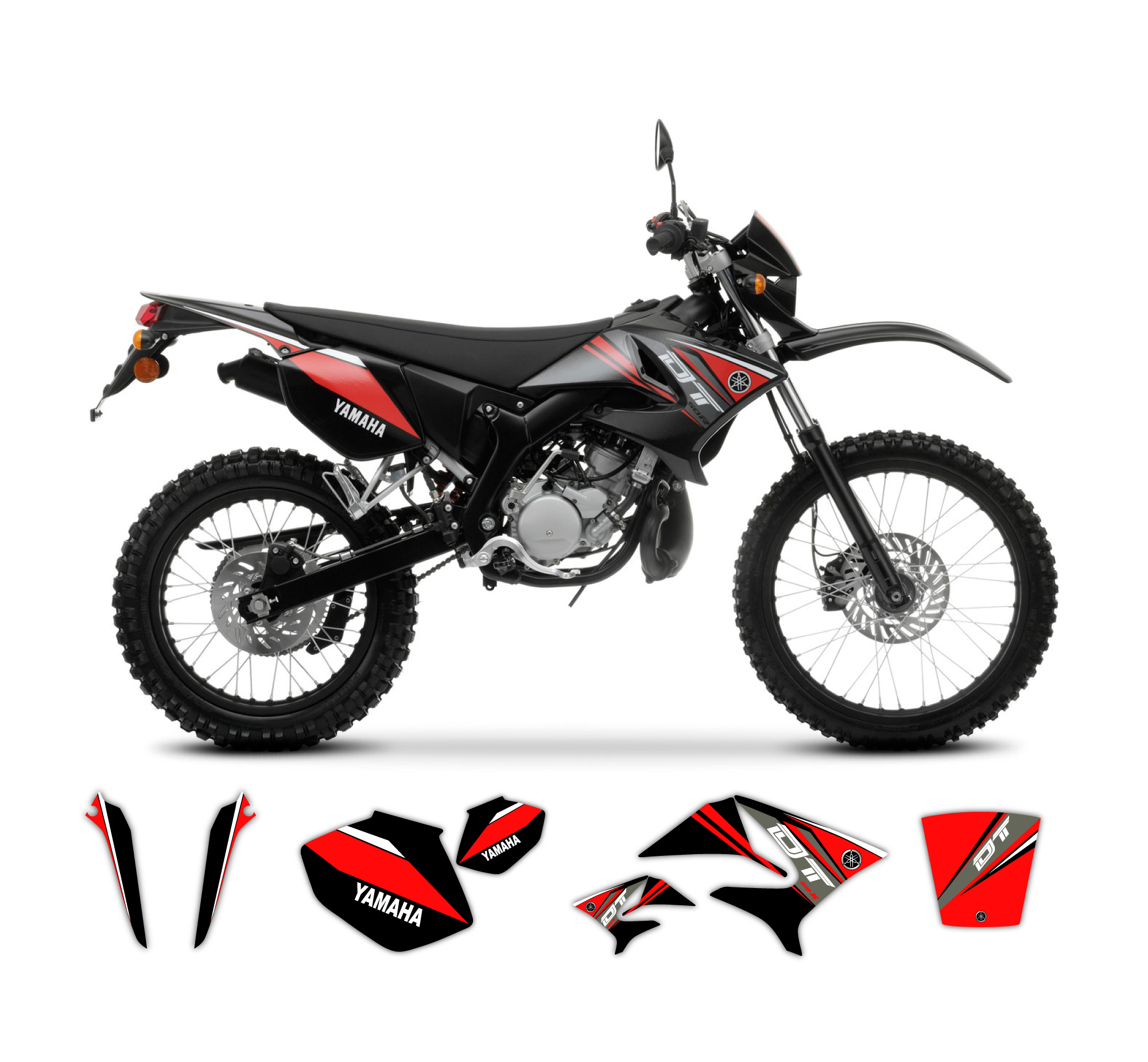 YAMAHA DT 50 X/R - Replica Graphics Kit - 2009 Model | TMX Graphics