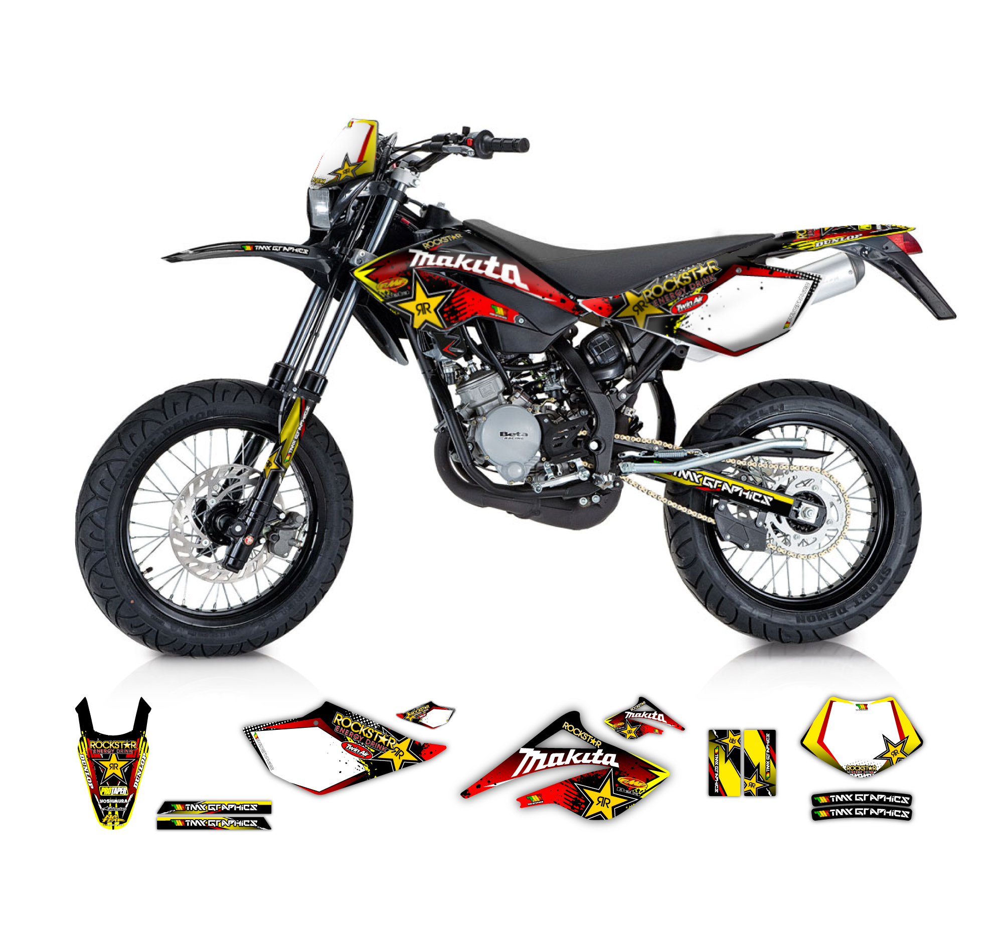 BETA RR 50-125 - Makita Rockstar Graphics Series | TMX Graphics