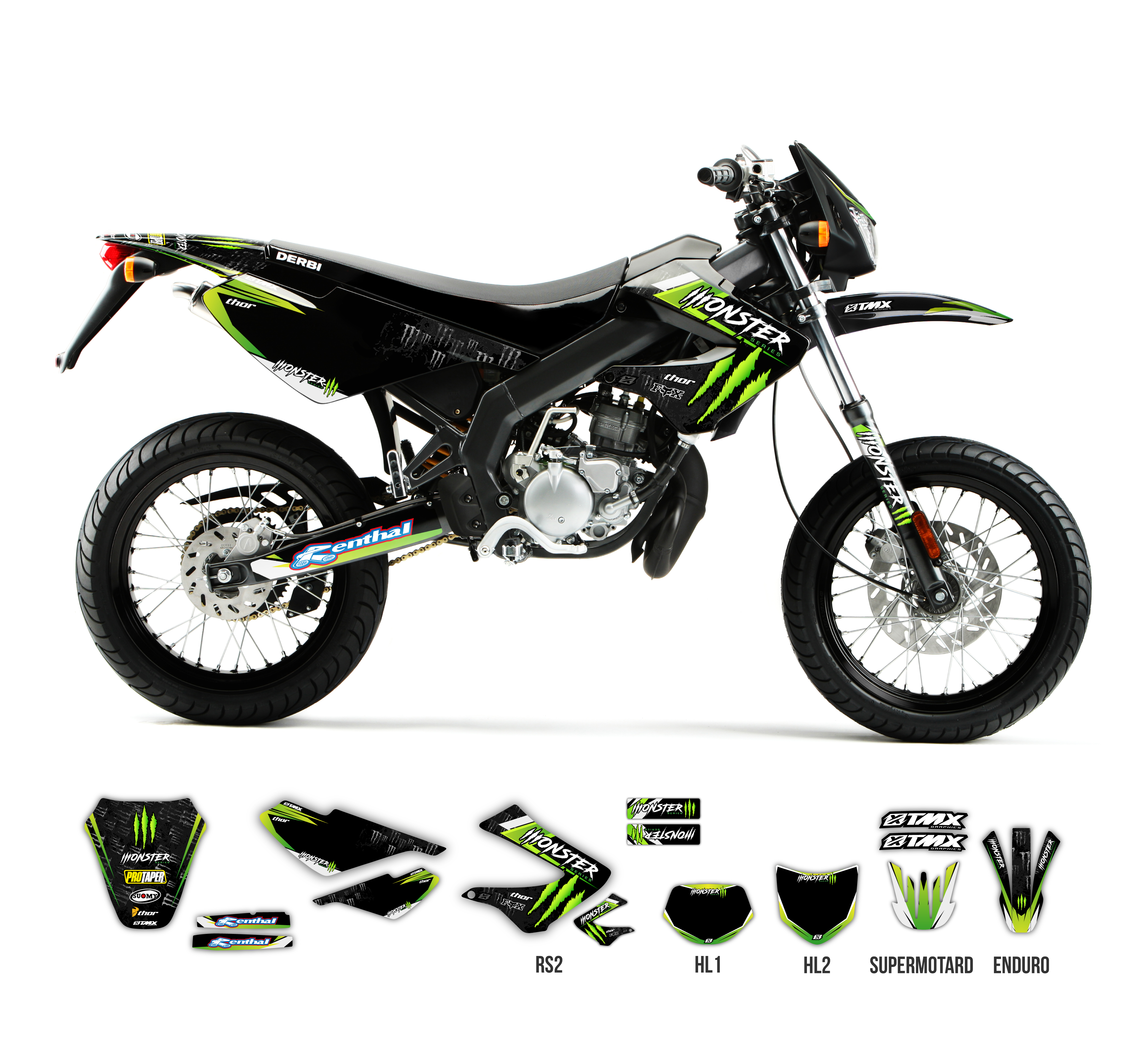DERBI SENDA 50 R/SM - Monster Graphics Series | TMX Graphics