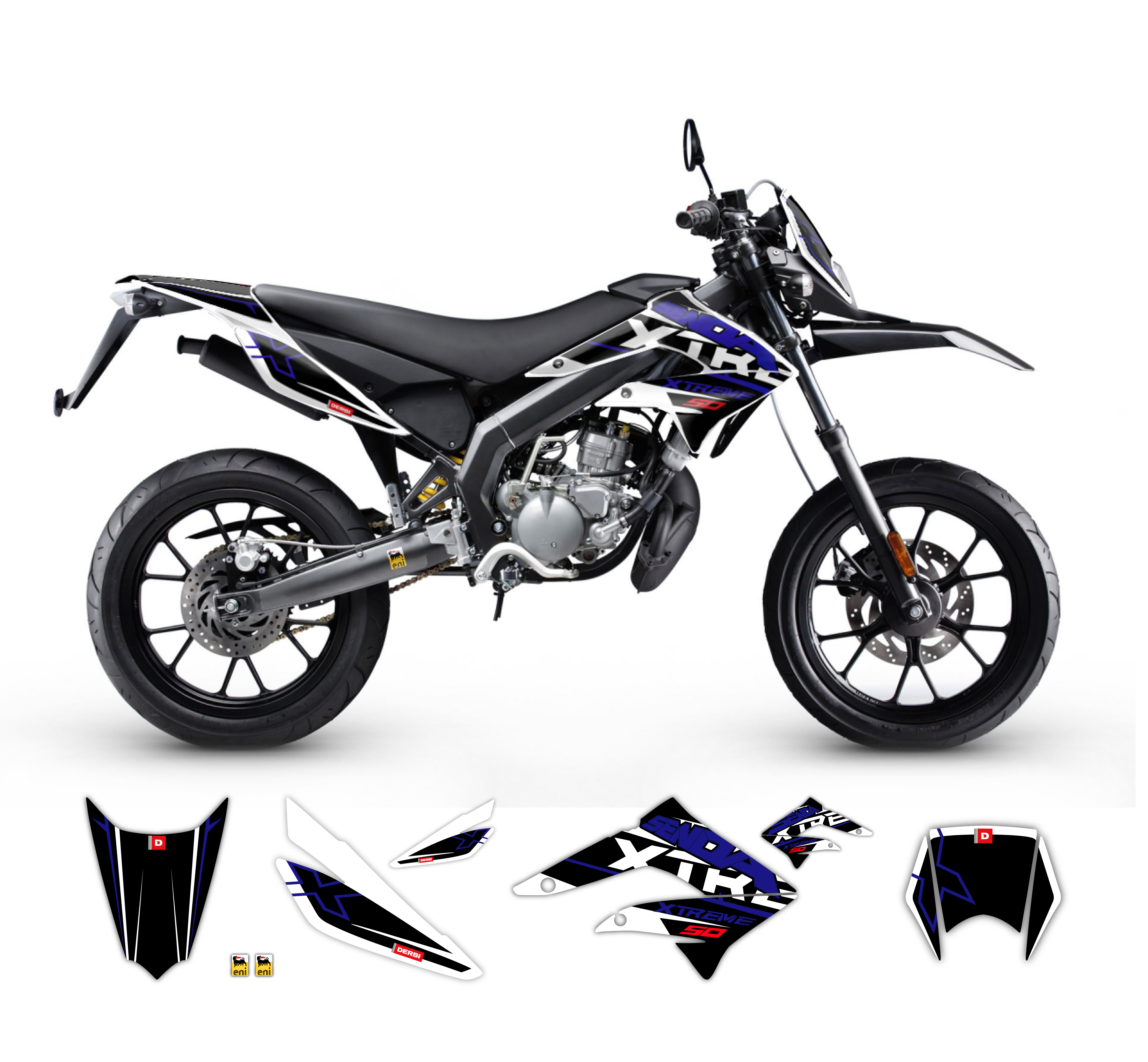 DERBI SENDA DRD X-TREME / RACING- Replica 2017 Graphics Series (Colors ...