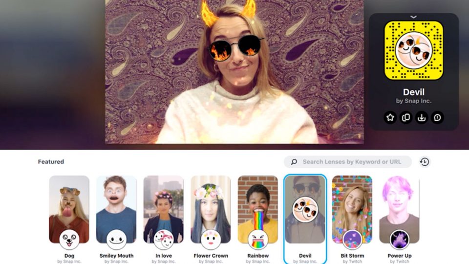 Snap Camera: Snapchat-Linsen jetzt auch für den Desktop