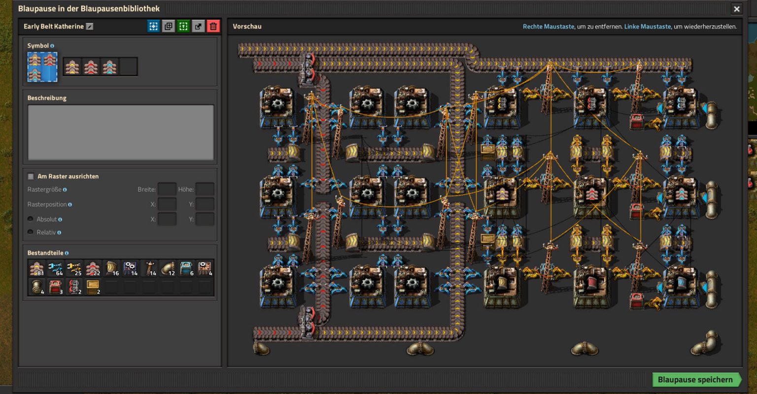 Factorio: Nützliche Blueprints & wie Du sie importierst