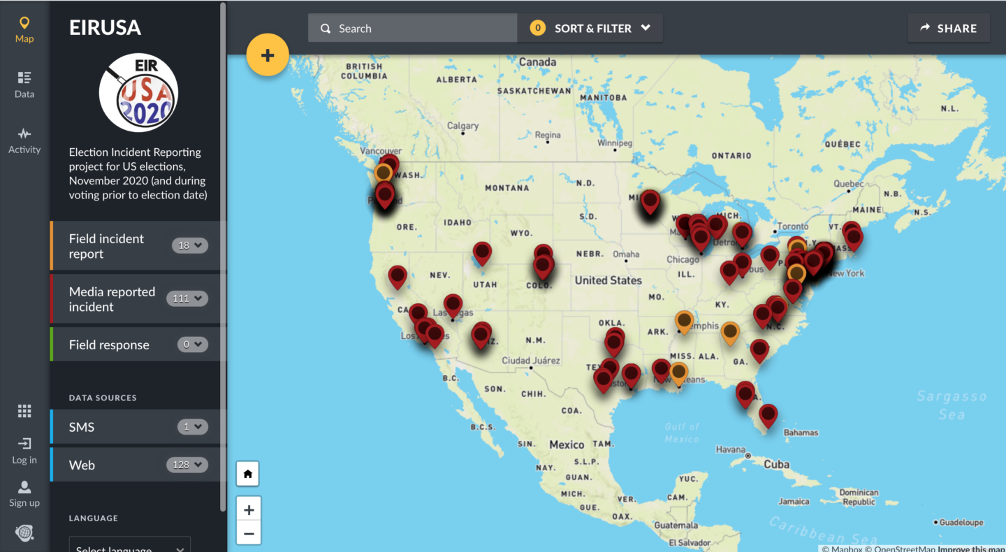 Crisis Mapping the US Elections - What Design Can Do