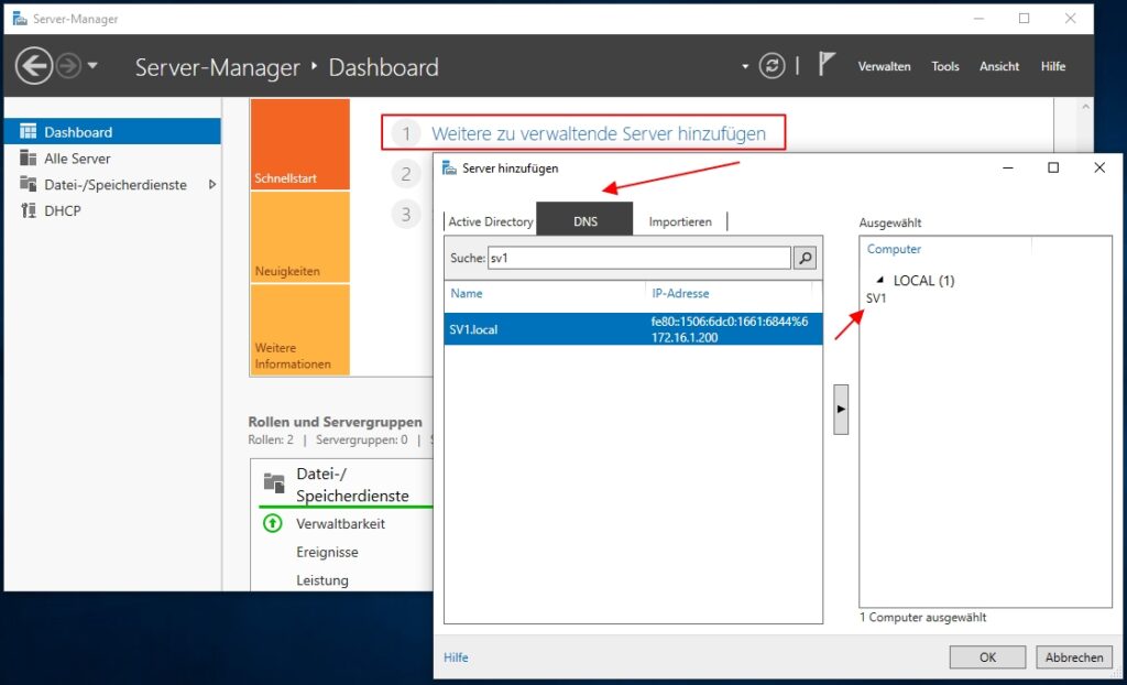 Windows Server zum Server-Manager hinzufügen | IT-Learner.de