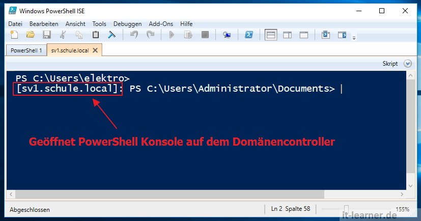 PowerShell Befehle an Remote Server | IT-Learner.de