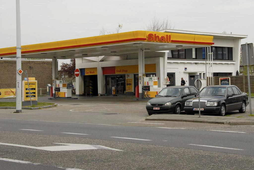 Shell tankstation (jaren '50), Antwerpsesteenweg. | Regionale Beeldbank