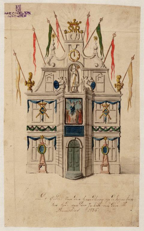 huis 'Sint-Rumoldus', Gildehuis van de handboogschutters met ...