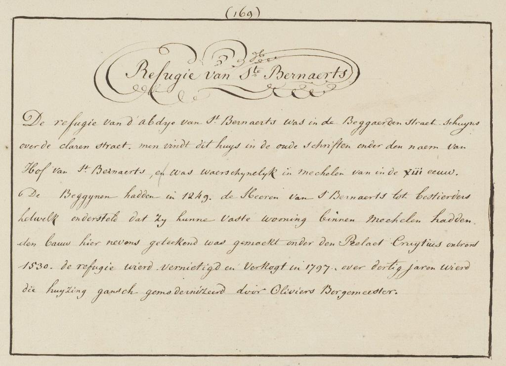 Historische aantekeningen bij de refuge van de abdij van Sint ...