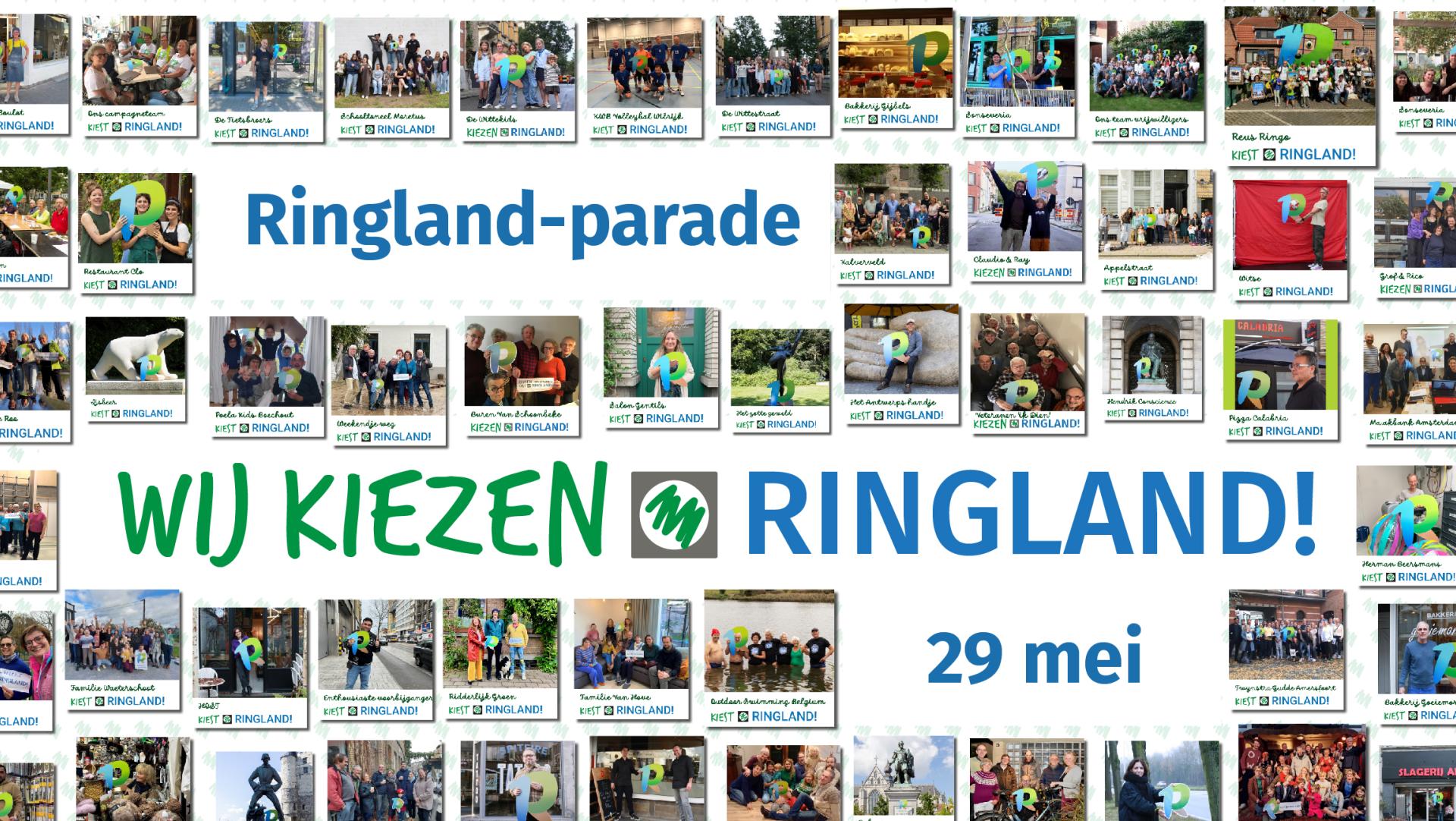 Parade op woensdag 29 mei: Wij kiezen Ringland! | Ringland