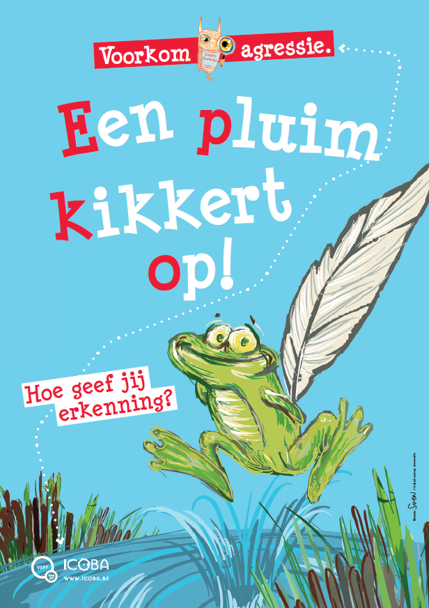 Poster 'Een pluim kikkert op' | Icoba